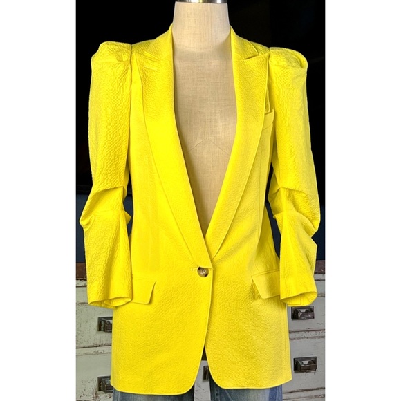 Smythe | Jackets & Coats | Smythe Scrunch Sleeve Seersucker Jacket 4 ...